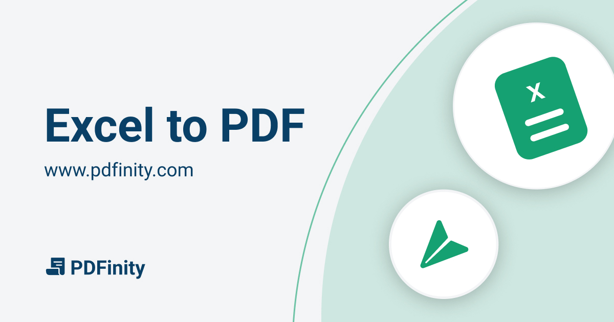 Convertissez vos Excel en PDF | Le convertisseur PDFinity