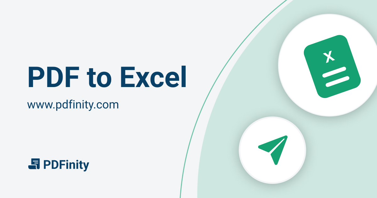 Convert PDF to Excel | PDFinity’s PDF to Excel Converter